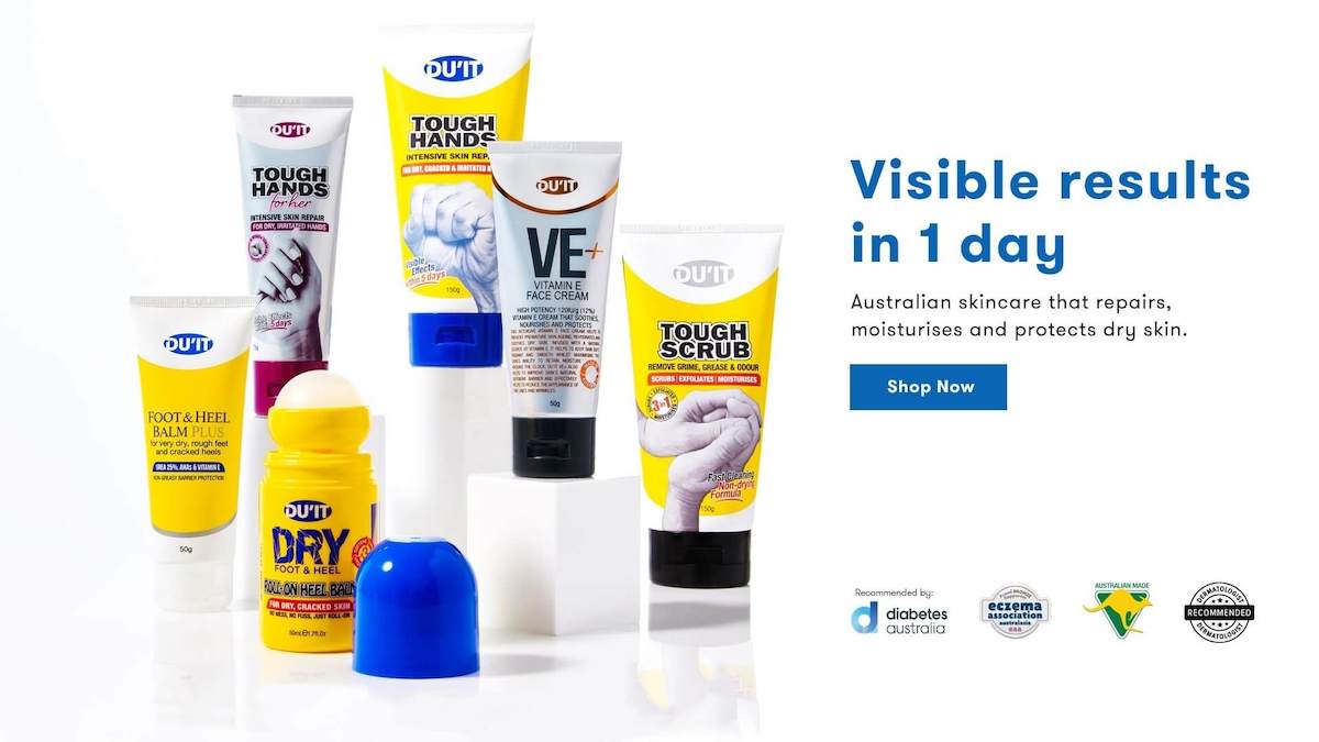 DU'IT Skincare | Hand, Face & Foot Dry Skin Care | Australian skincare